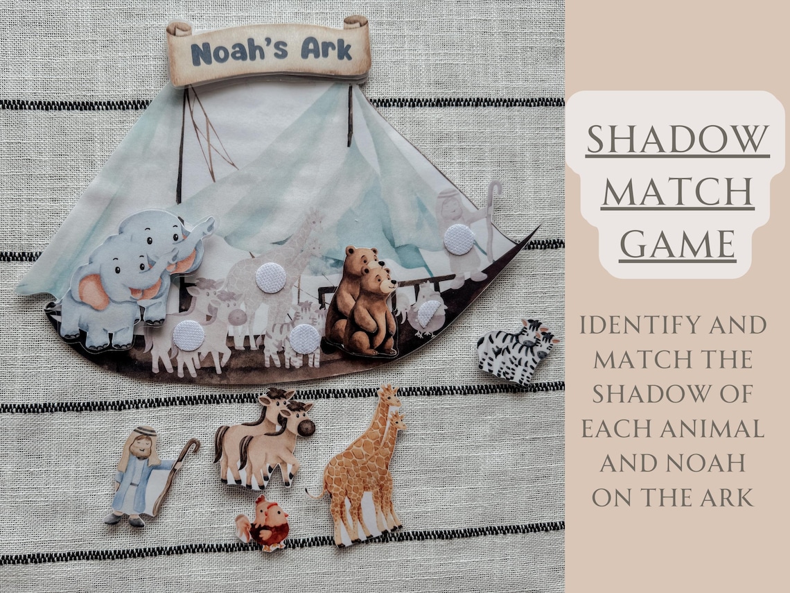 Noah's Ark Printable Craft Bible Activity for Children Toddlers ...