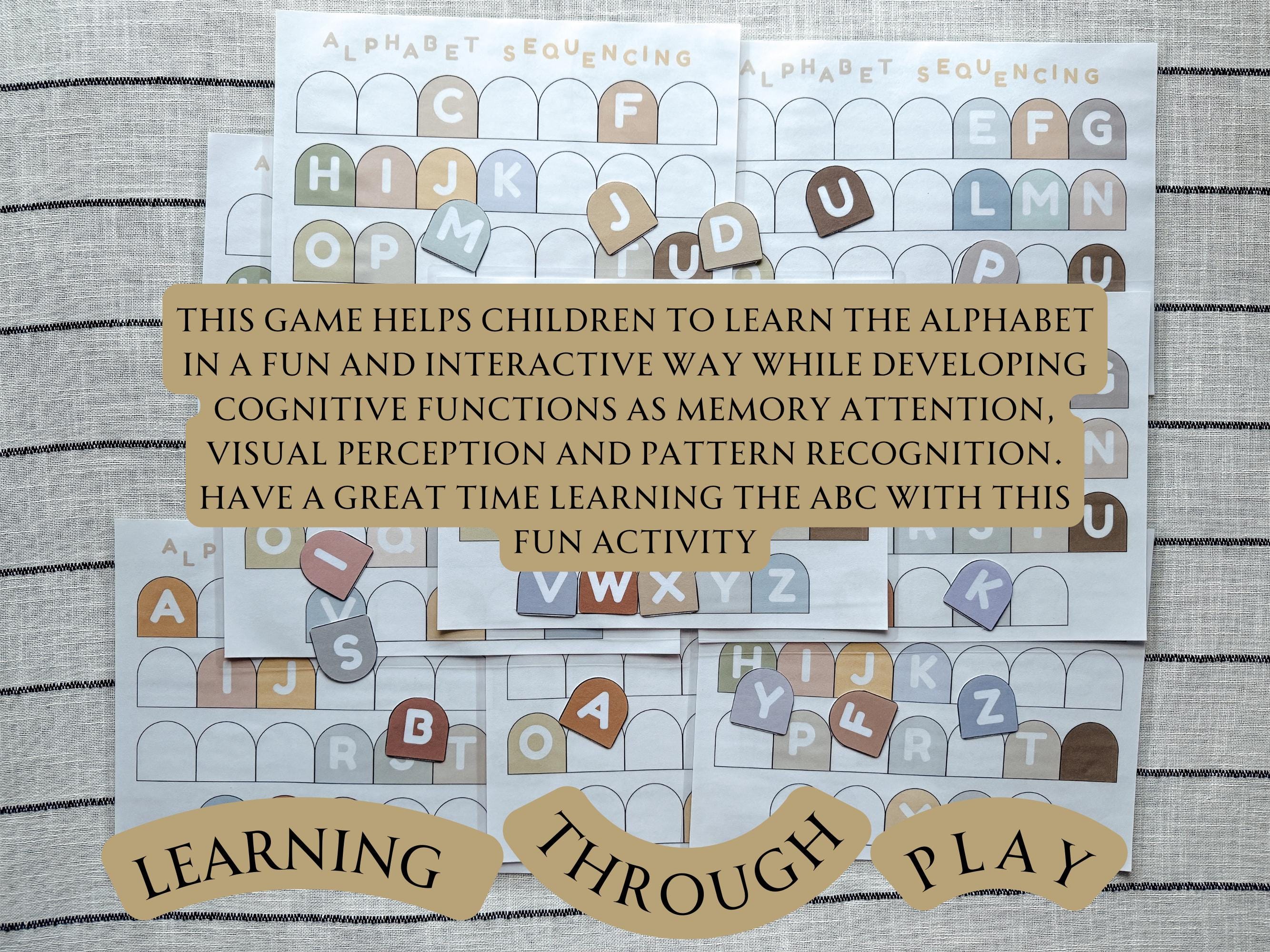 Alphabet Sequencing Game Homeschool Engaging Lesson for Kids Preschool ...