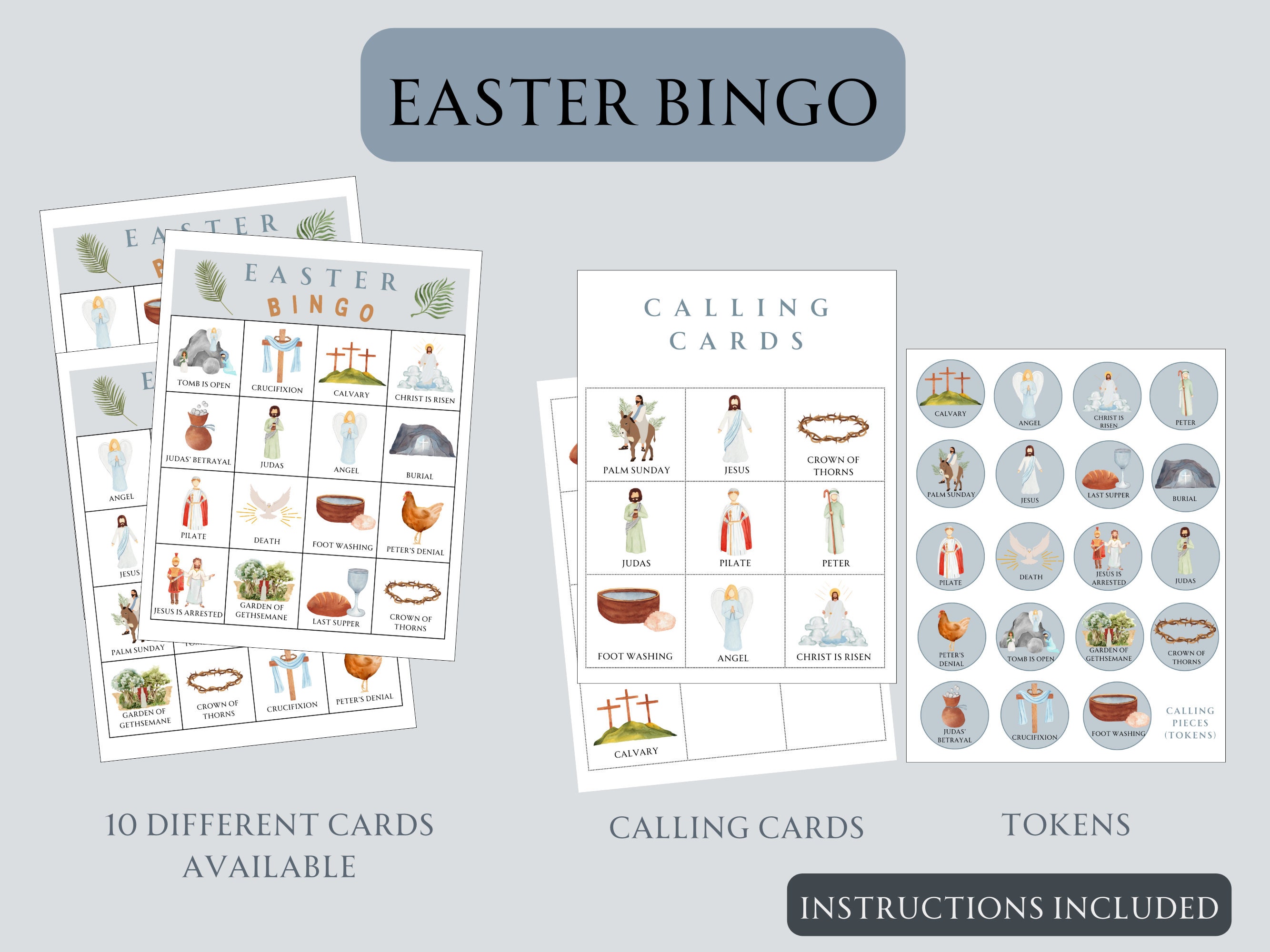 Easter Bible Story for Kids Easter Activities Printable Pack Easter ...