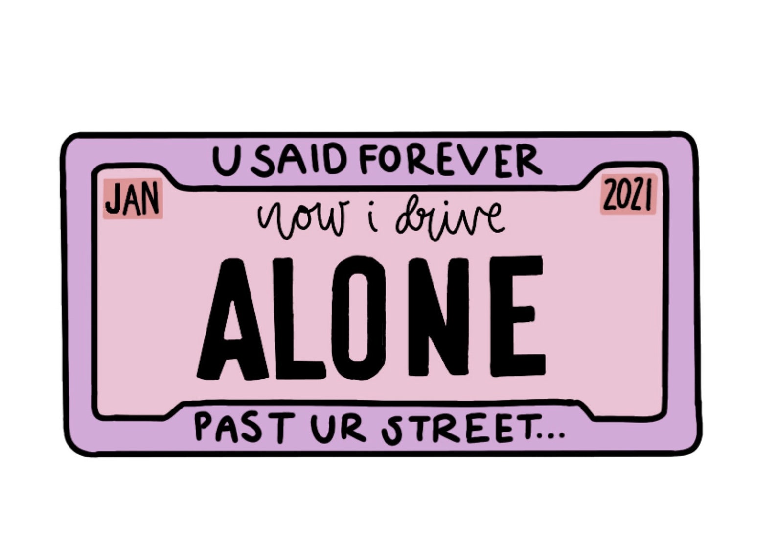 DRIVERS LICENSE Olivia Rodrigo sticker | Etsy