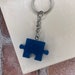 Puzzle Piece Resin Keychain - Etsy