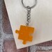 Puzzle Piece Resin Keychain - Etsy