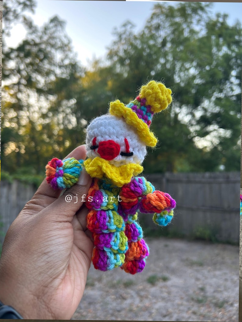 Crochet Curly Clowns | Funky Circus Clown Plush With Swirly Limbs ...