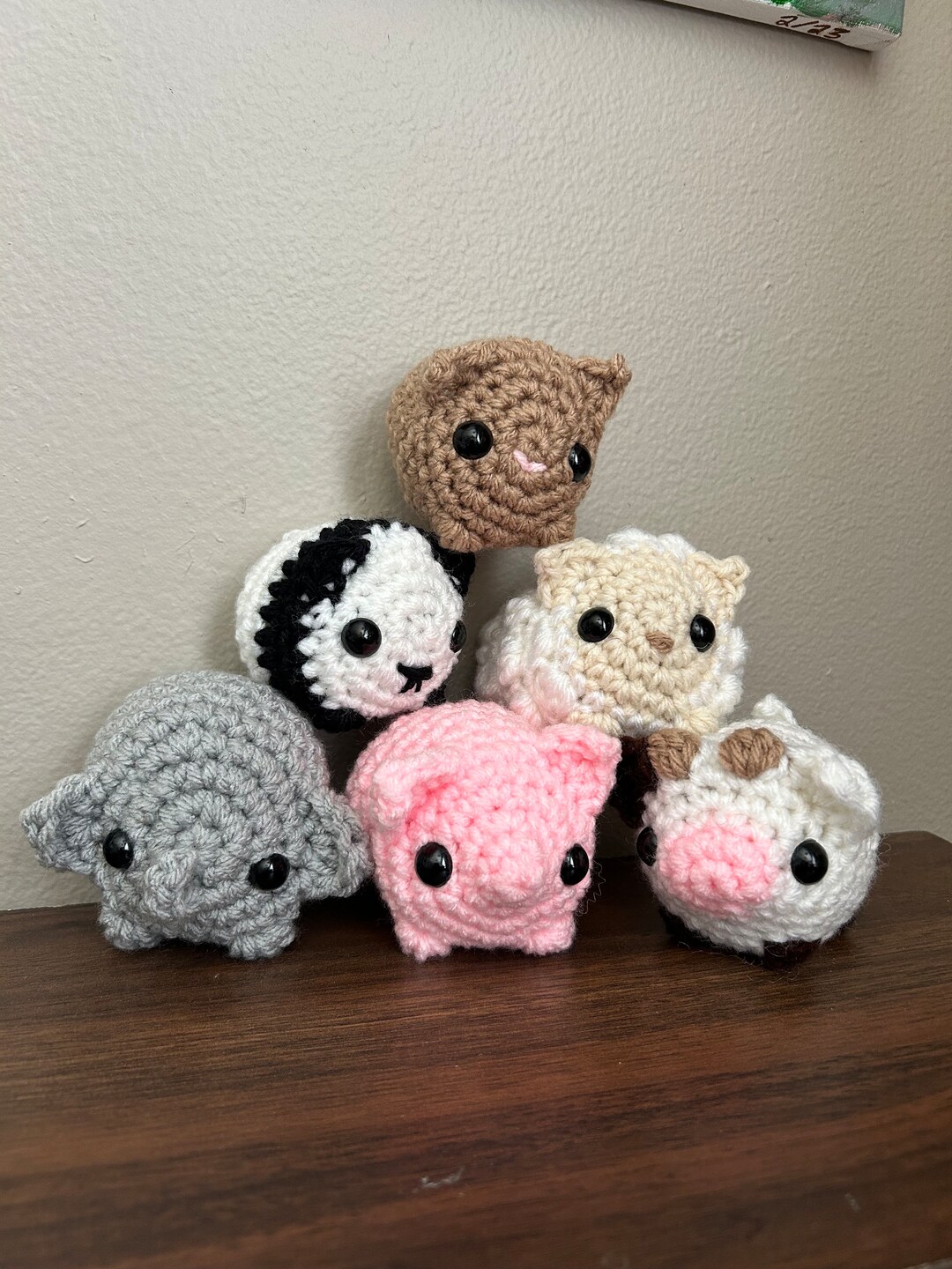 Crochet Loaf Buddies | Tiny Amigurumi Animal Plush, Crochet Elephant ...