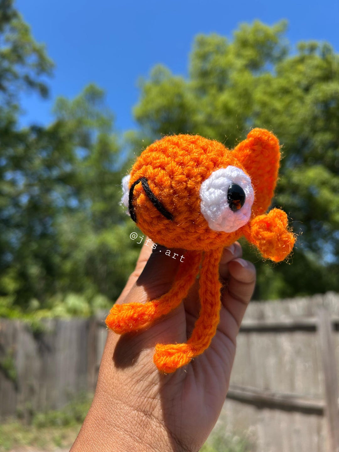 Crochet Le Poisson Steve Plush | Leggy Fish Meme Character | Steve the ...