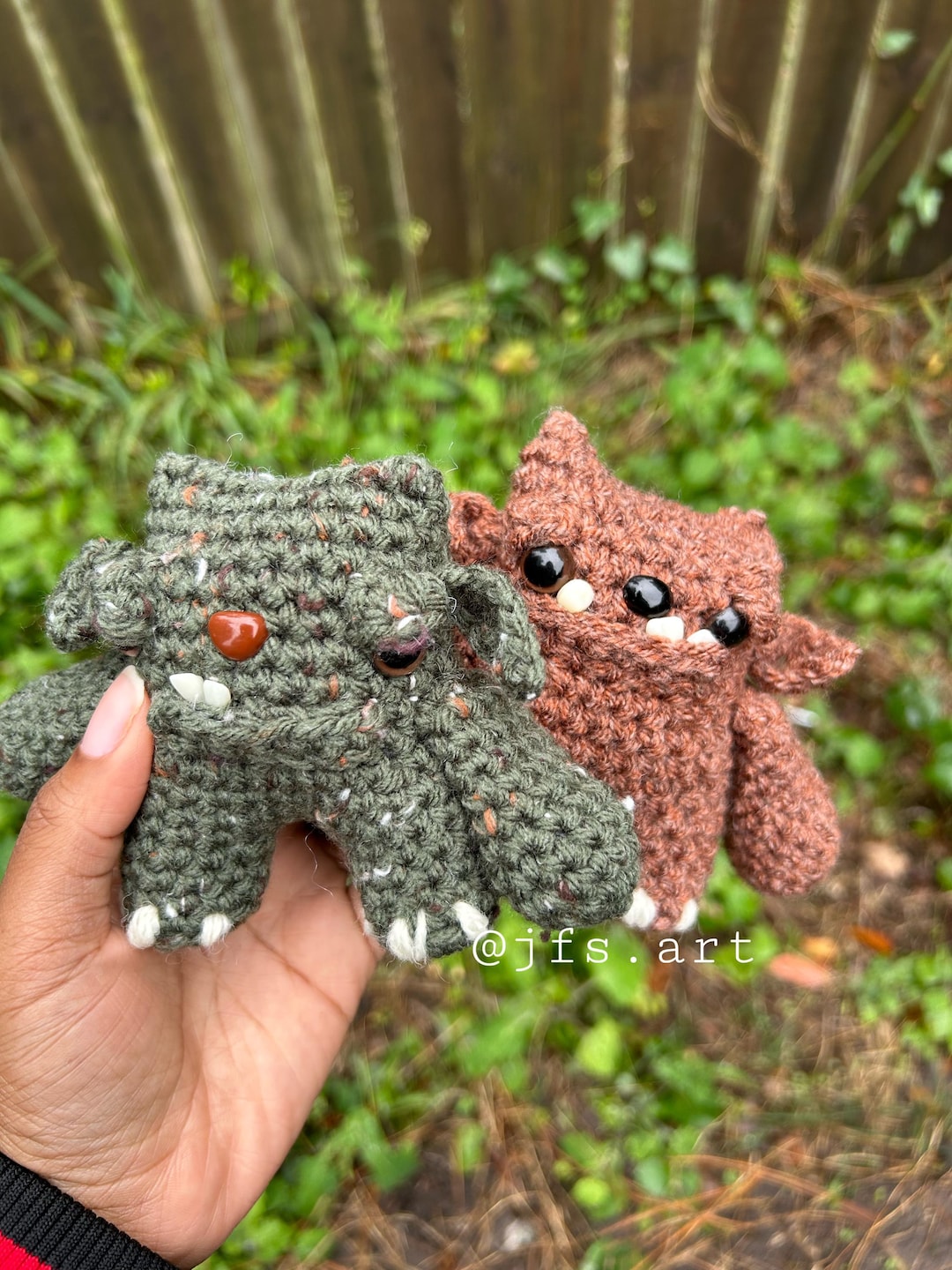 Crochet Toothy Gremlins Fuggler Inspired Crochet Goblin Unique Toy ...