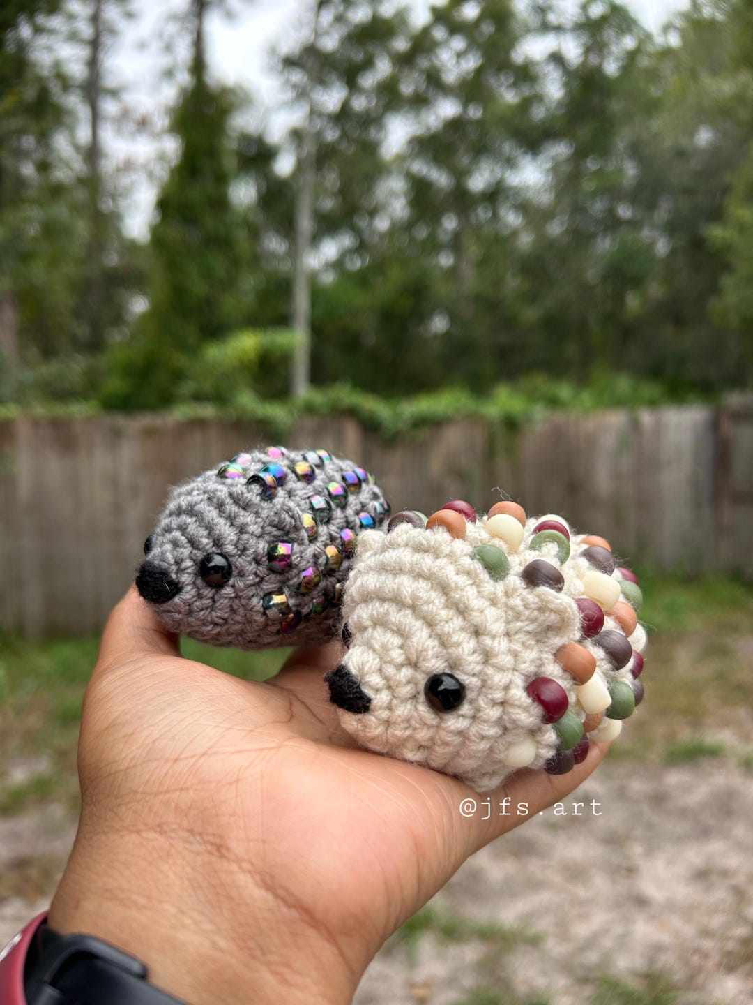 Crochet Fidget Hedgehog | Crochet Beaded Hedgehog Plush | Fidget Toy ...