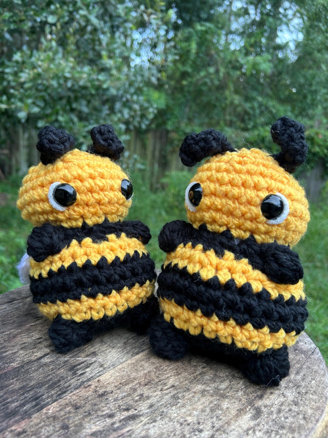 Crochet Chunky Bee Plush | Handmade Amigurumi Bees - Etsy