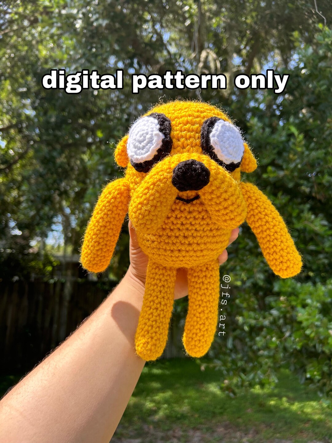 DIGITAL PATTERN Jake the Dog Adventure Time Character Crochet PDF - Etsy