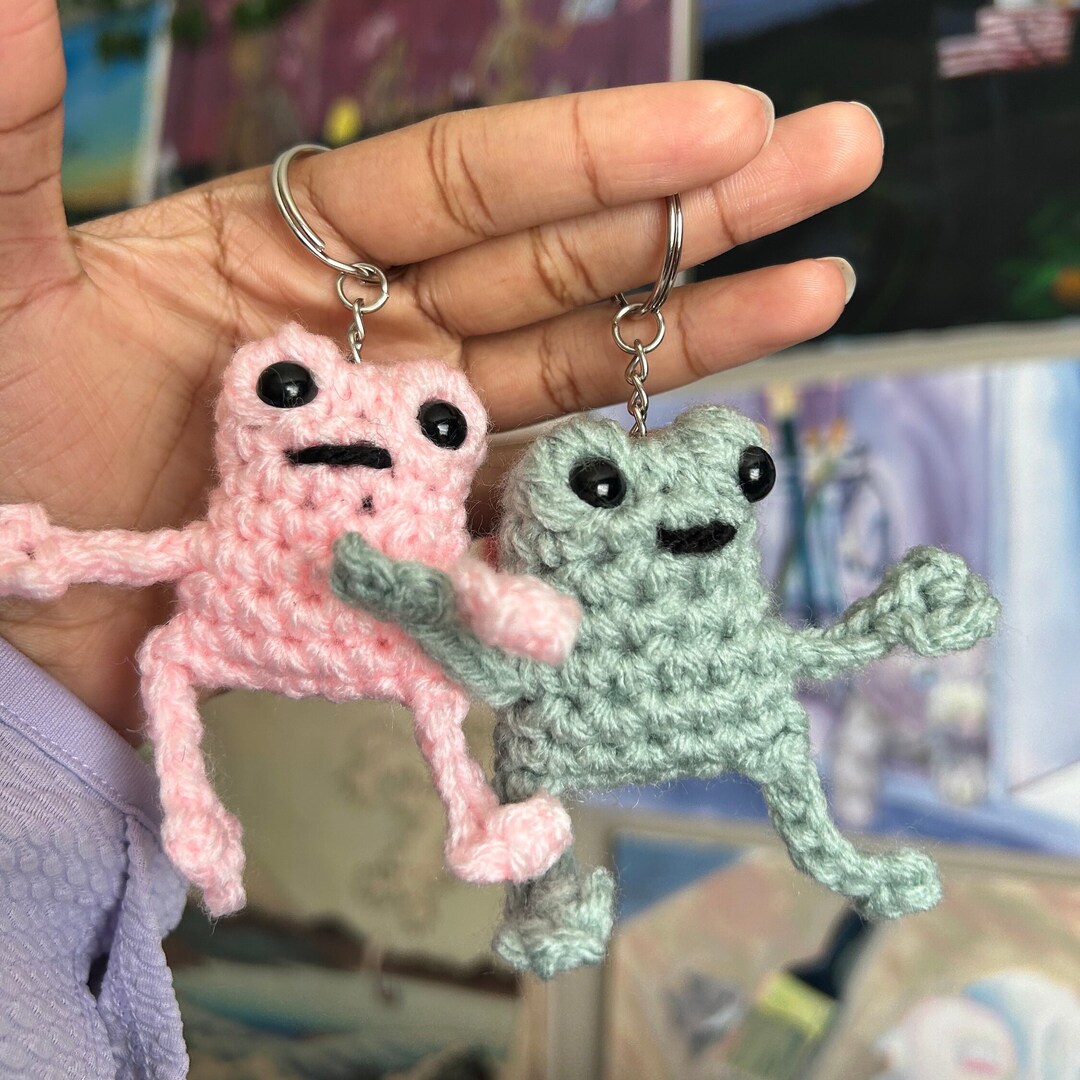 Crochet Baby Froggy Keychain Amigurumi Leggy Froggy Mini Frog Plush - Etsy