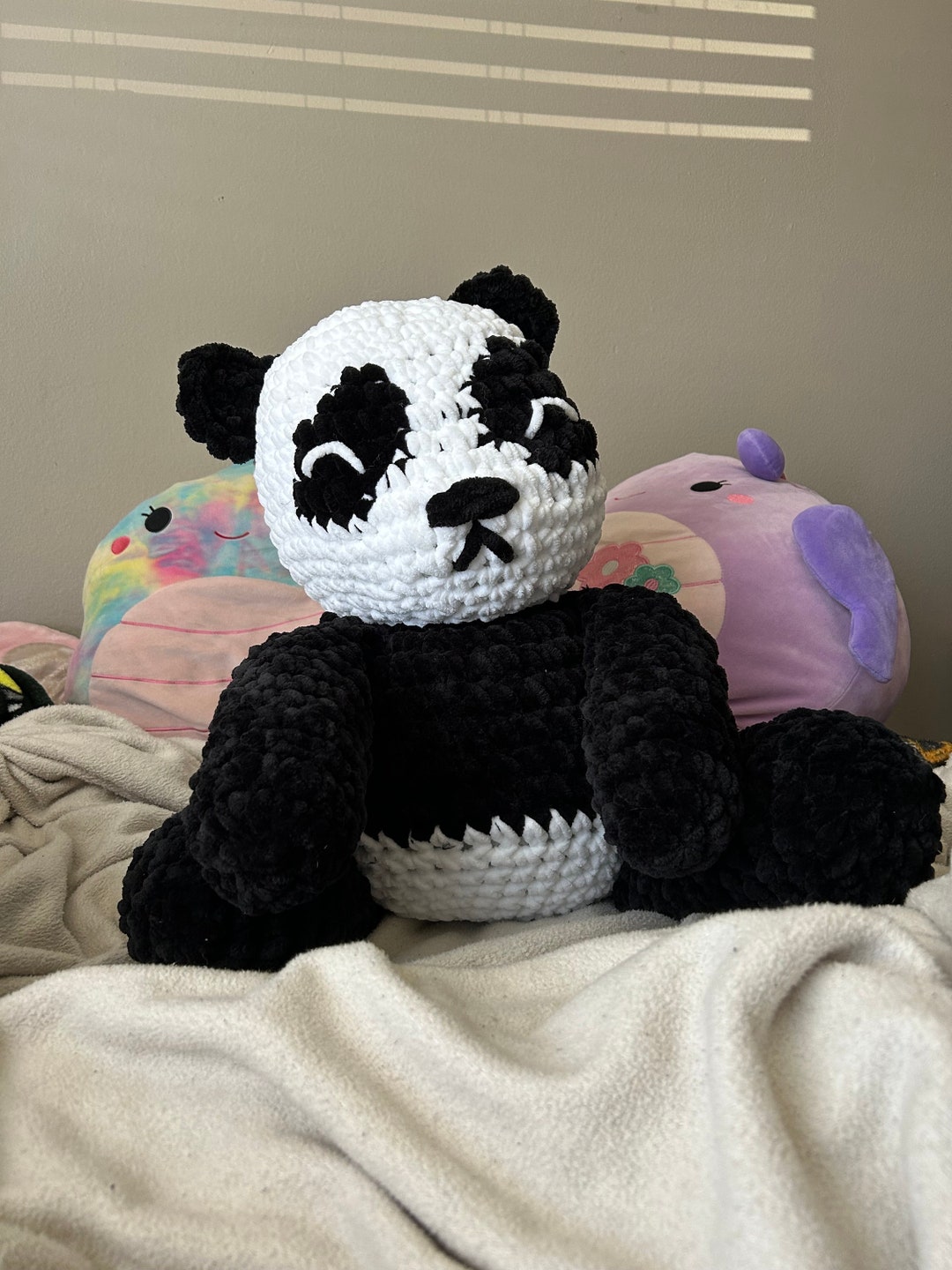 PREORDER: Crochet Giant Baby Panda Plush Handmade Large Chunky ...