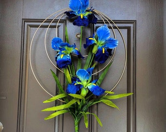 Iris Wreath - Etsy