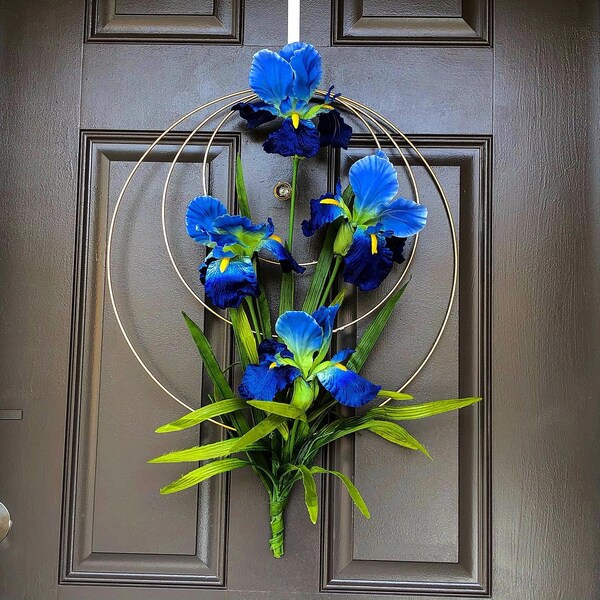 Iris Wreath - Etsy