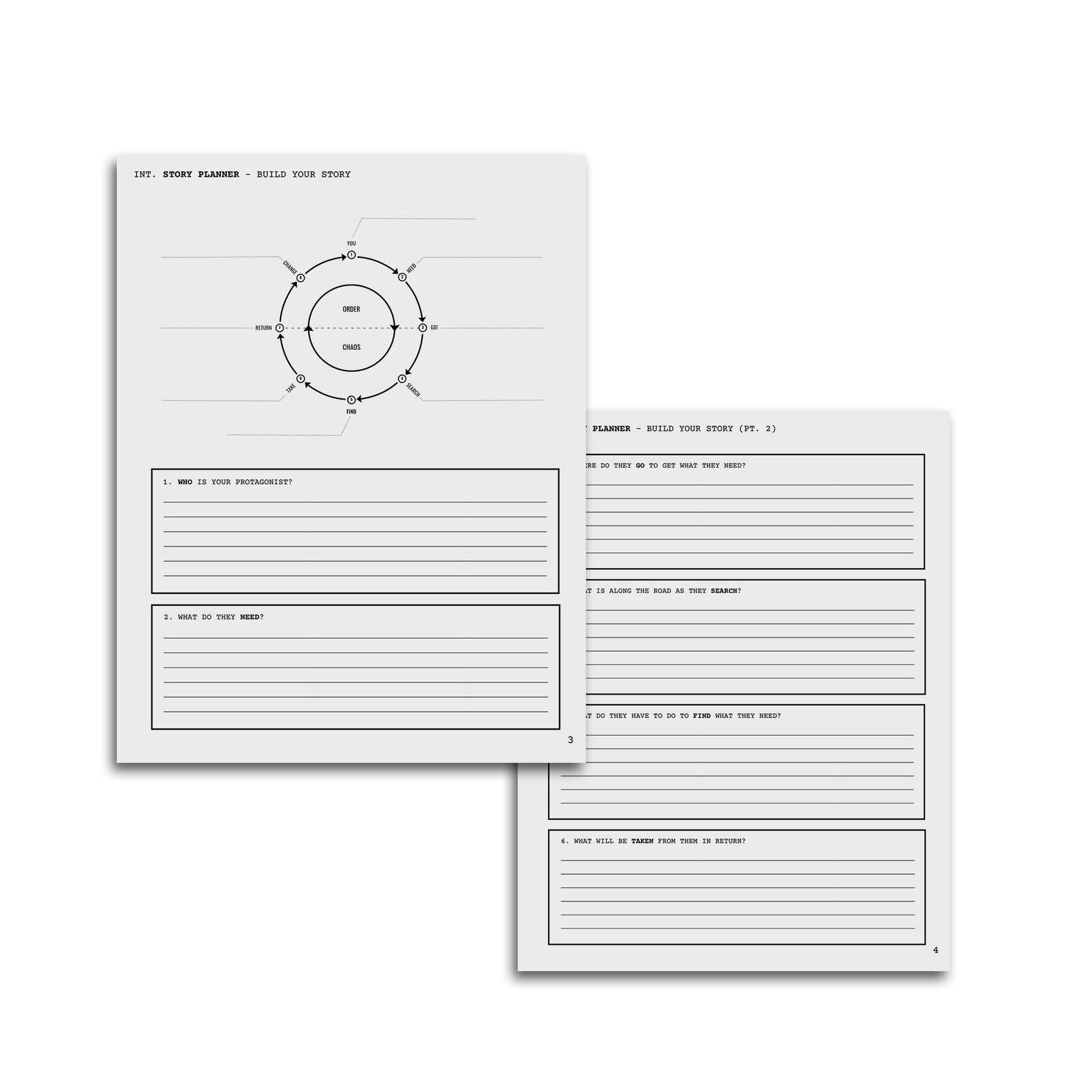 Full Pre-production Bundle, Digital & Physical Storyboard Template ...