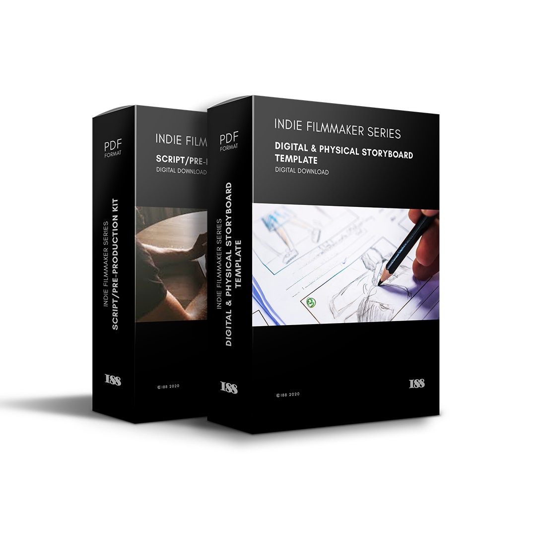 Full Pre-production Bundle, Digital & Physical Storyboard Template ...