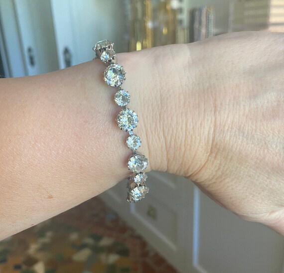 Pristine Vintage 1950-1960's Weiss Rhinestone Bracelet - Gem