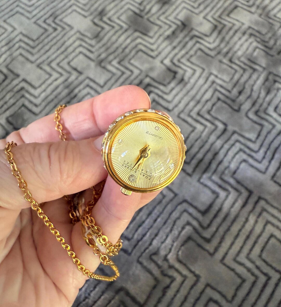 Vintage 1980-1990’s Joan Rivers Gold Watch Pendant - Etsy