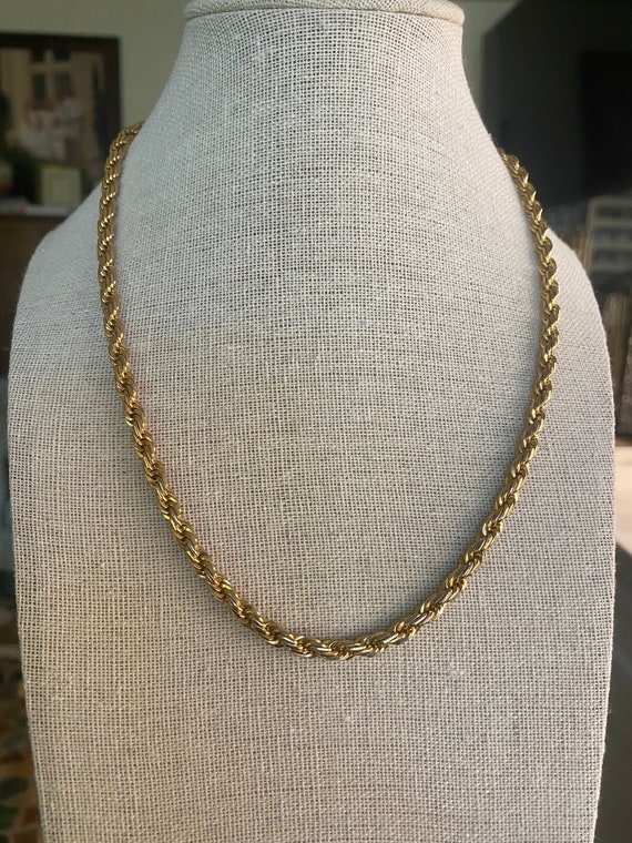 16" gold rope - Gem