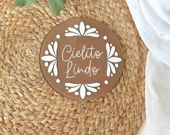 Cielito Lindo Cake Topper | Talavera Pattern | Papel Picado | Fiesta ...