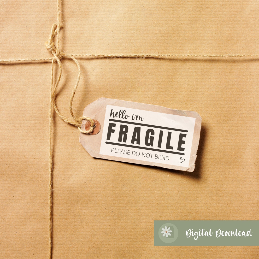 FRAGILE Thermal Printer Label PNG - Etsy