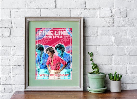 Prints Wall Hangings Wall Décor Harry Styles Fine Line Retro Poster ...