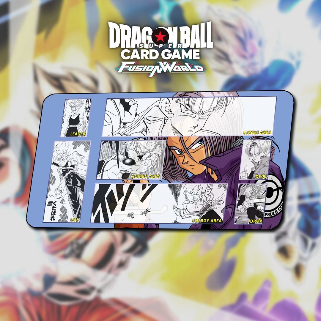 Playmat Future Trunks DBS FUSION WORLD / 24x14 Inches 600x350x2mm - Etsy