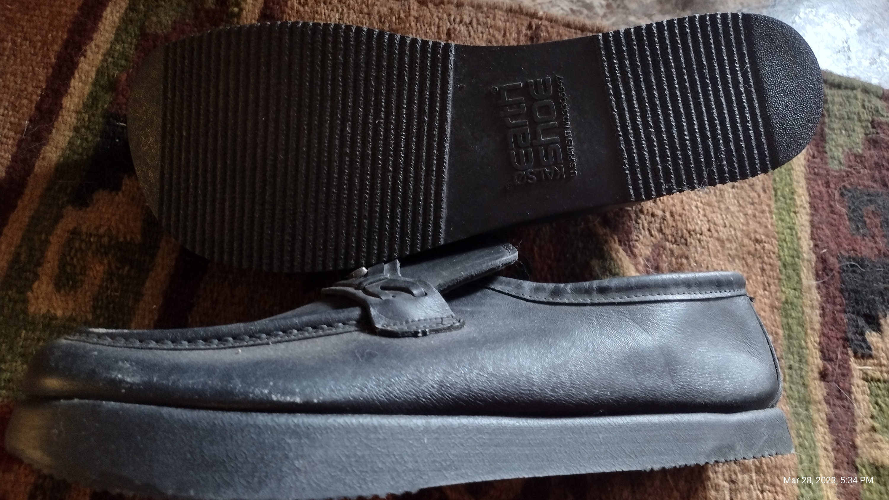 New Earth Shoes Anne Kelso Men's Loafers 11 Black or Brown Hippie 70s ...