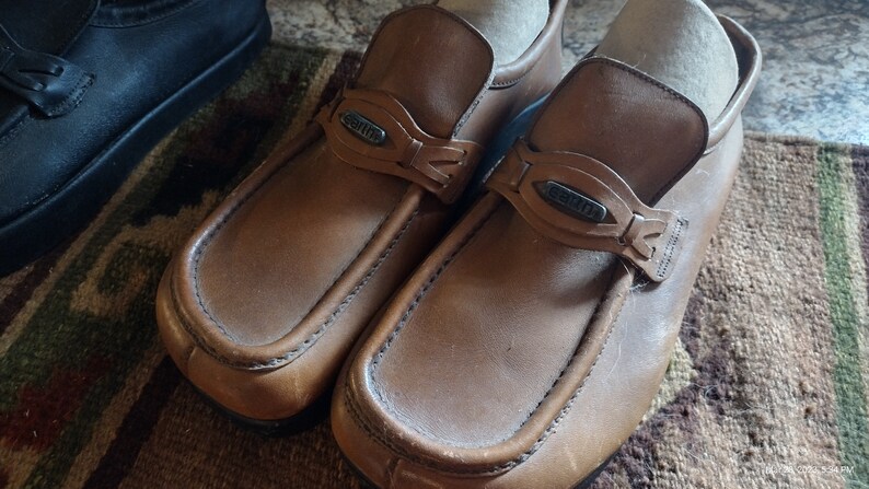 New Earth Shoes Anne Kelso Men's Loafers 11 Black or Brown Hippie 70s ...