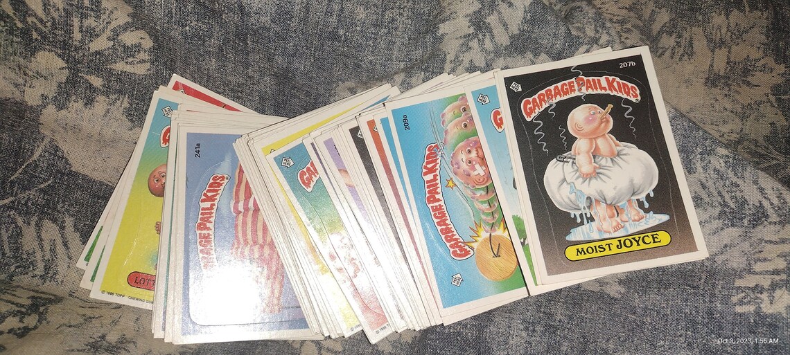 Vintage Garbage Pail Kids Cards Series 6 Original Topps RARE Banned ...