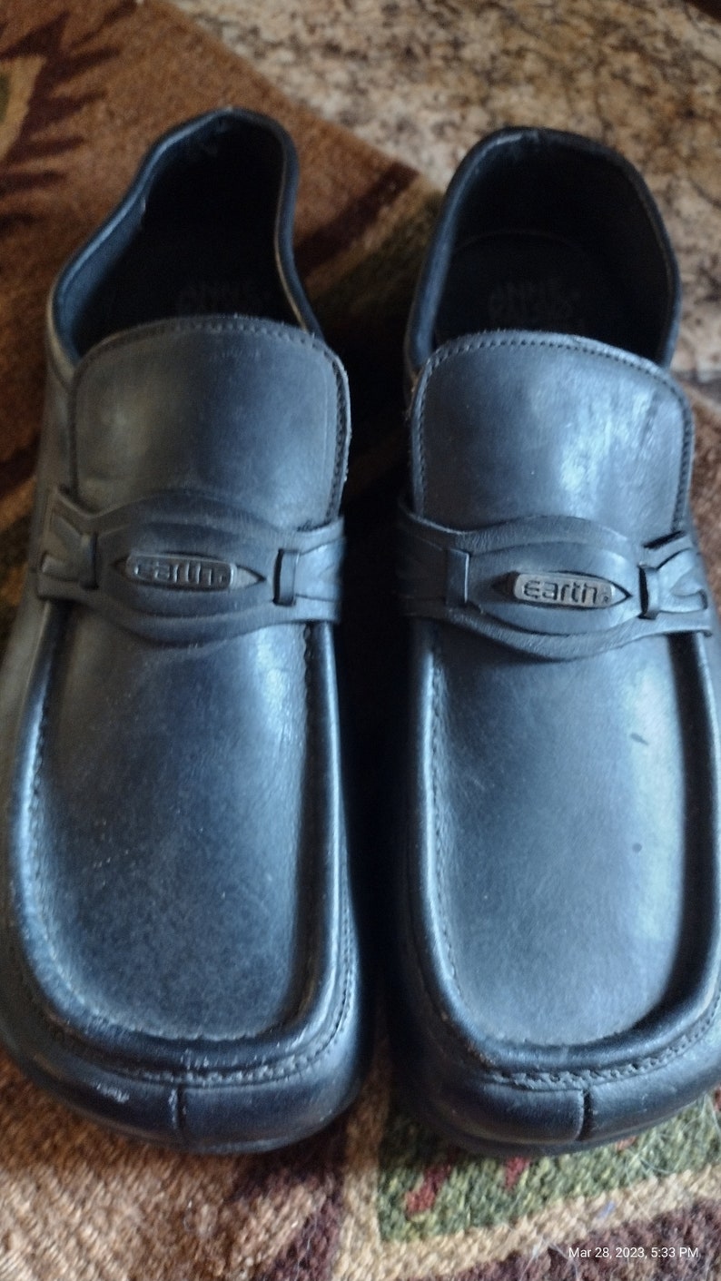 New Earth Shoes Anne Kelso Men's Loafers 11 Black or Brown Hippie 70s ...