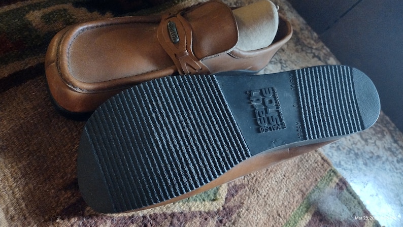 New Earth Shoes Anne Kelso Men's Loafers 11 Black or Brown Hippie 70s ...