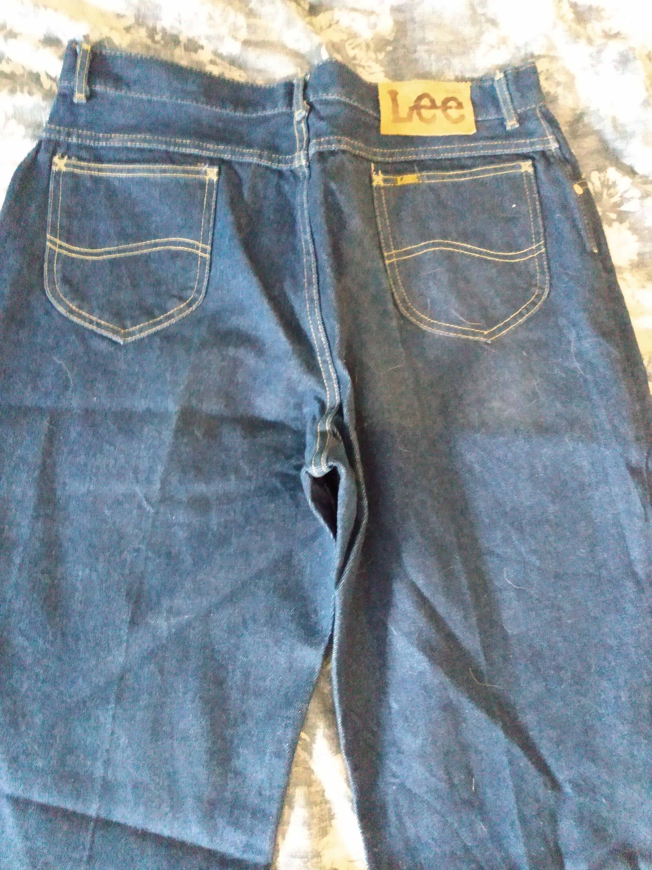 RARE 1960s 70s Vintage NEW Lee Riders 32 X 32 Leather Tag Jeans Flare ...