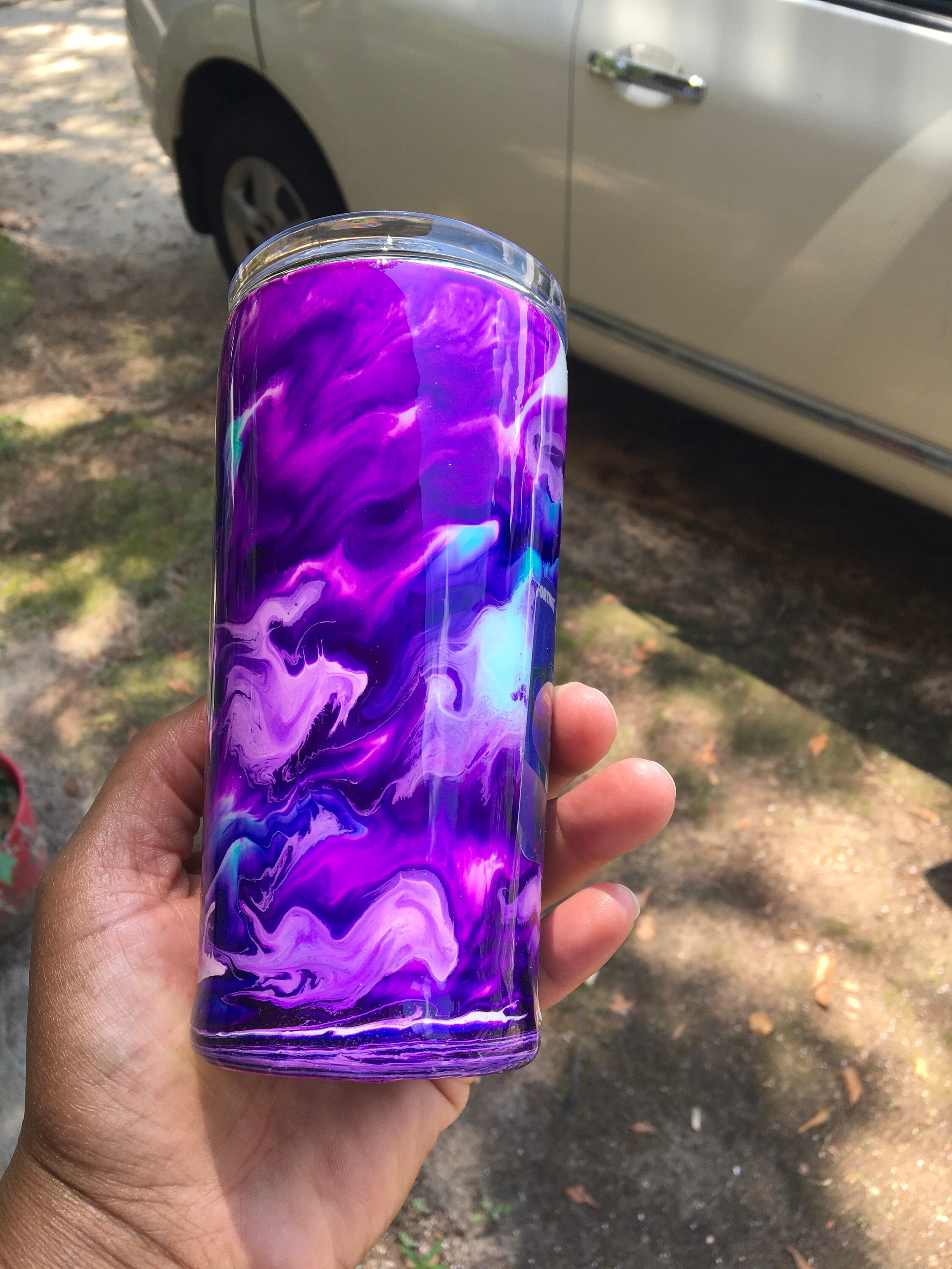 Alcohol Ink Tumbler Customized Tumbler Personalized Tumbler Etsy