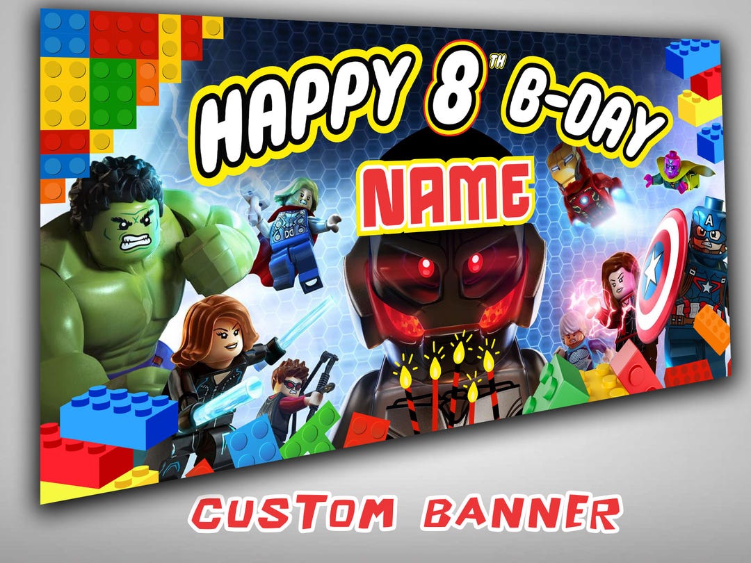 Lego Birthday Banner - Etsy