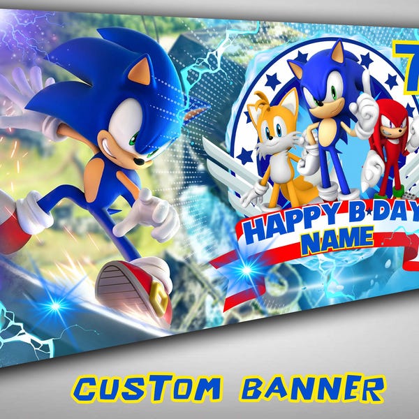 Sonic Banner - Etsy