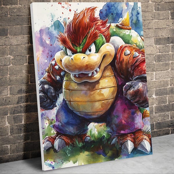 Bowser Painting - Etsy