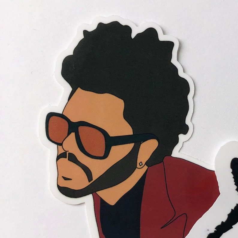The Weeknd Glossy Waterproof Vinyl Sticker Laptop and Water - Etsy