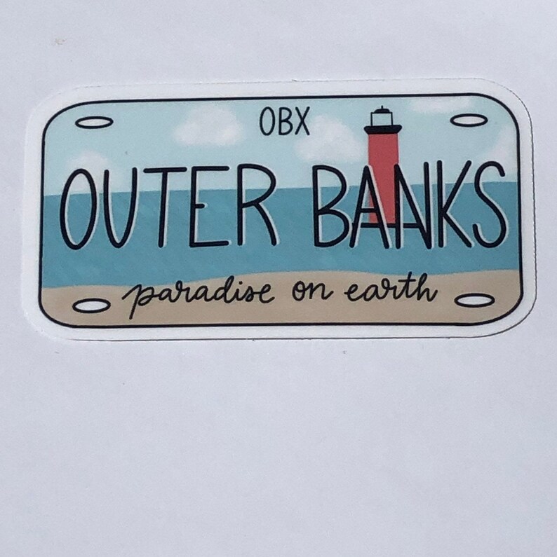 Outer Banks OBX License Plate Glossy Waterproof - Etsy.de