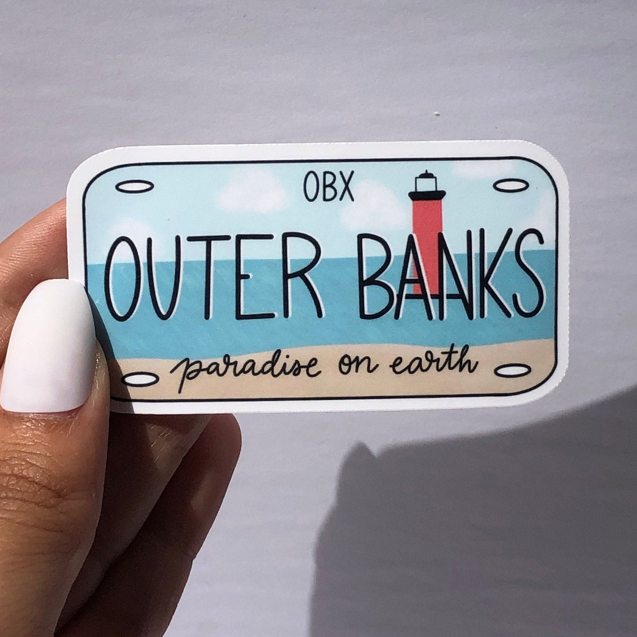 Outer Banks OBX License Plate Glossy Waterproof - Etsy.de