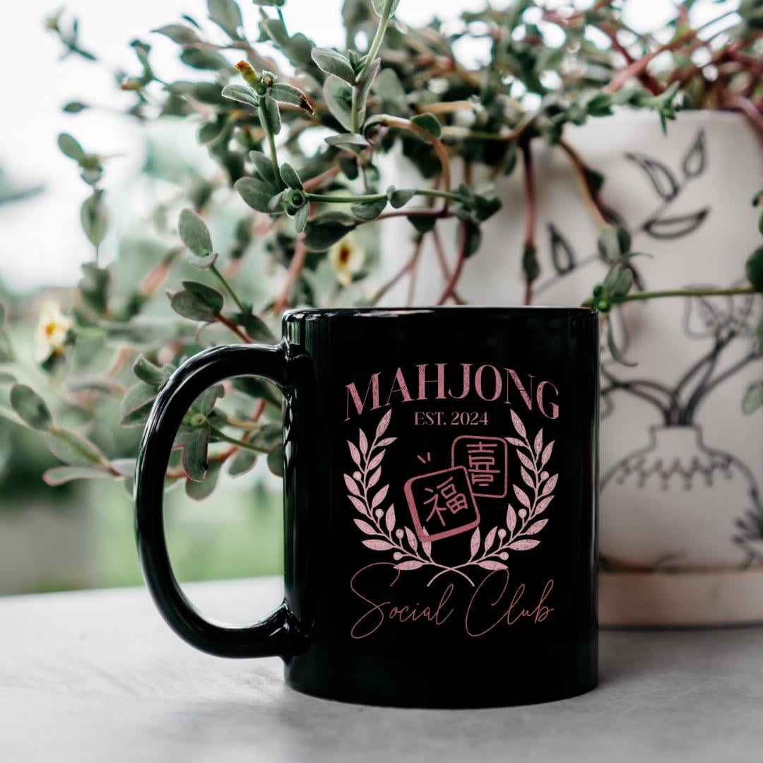 Mahjong Gifts, Mahjong Mug, Mahjong Social Club Mug, Mahjong Gifts ...