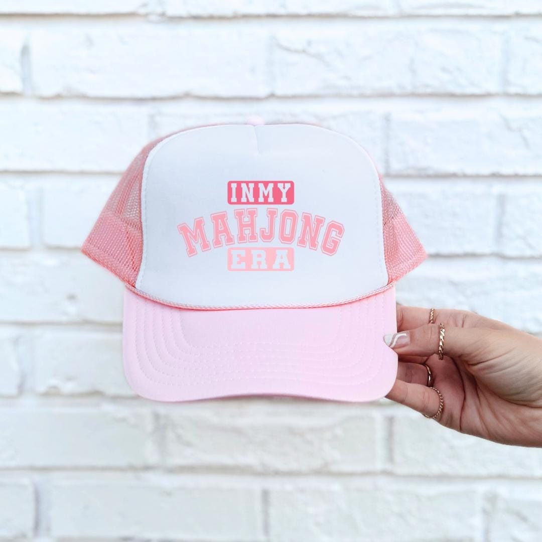 Embroidered Mahjong Gifts, Mahjong Hat, Mahjong Trucker Hat, Mahjong ...