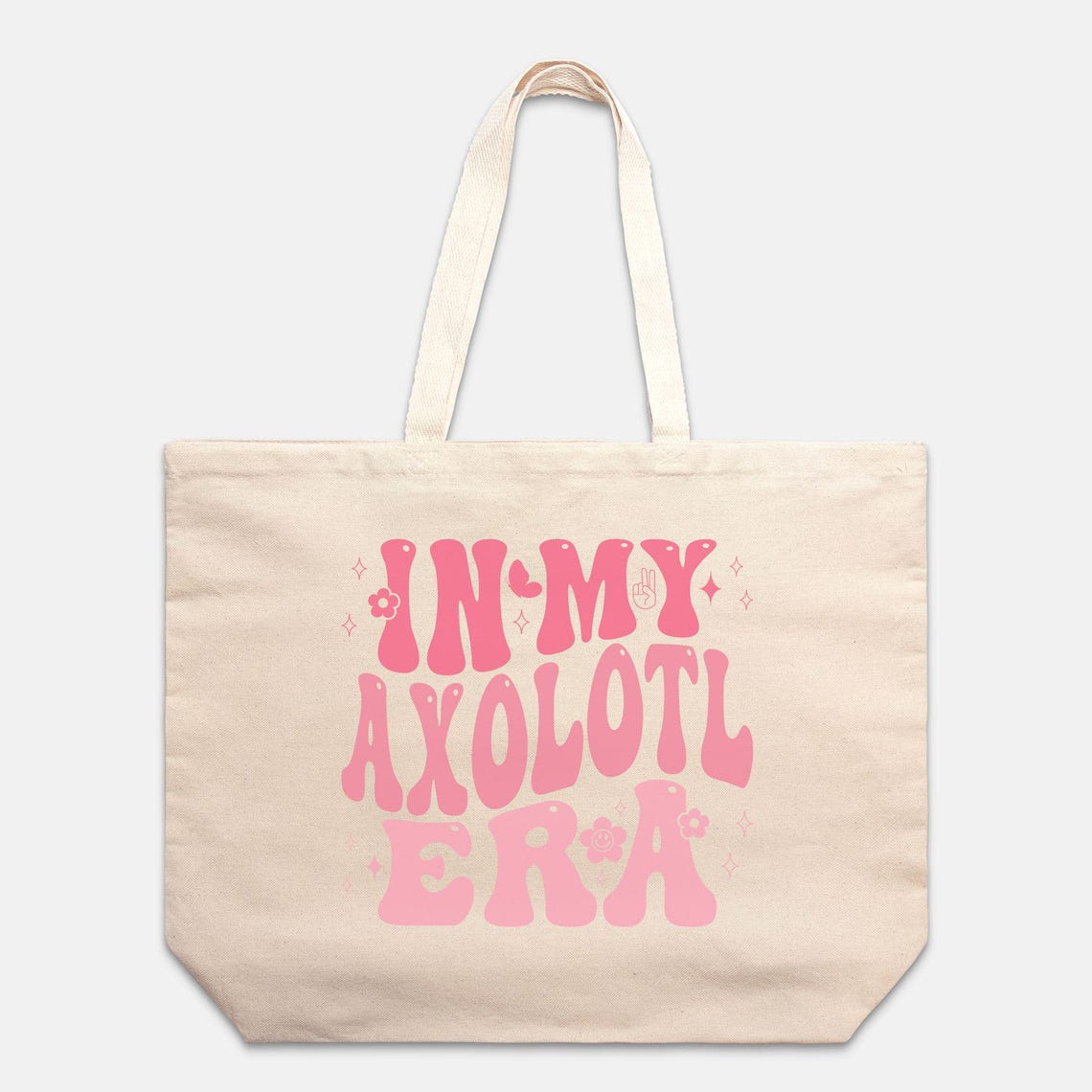 Axolotl Tote Bag Axolotl Gift Bag Canvas Axolotl Gift Bag in My Axolotl ...