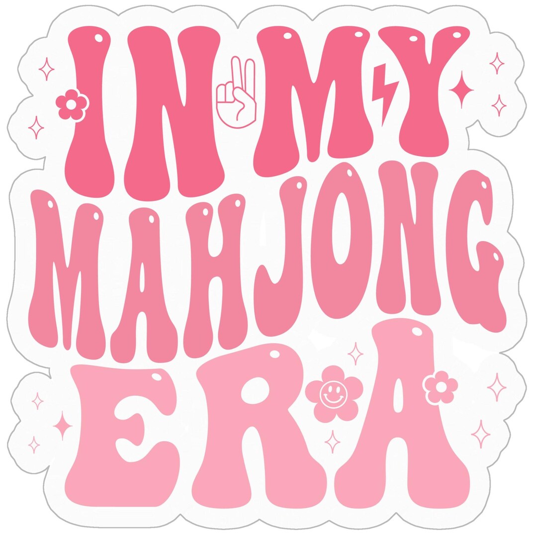 Mahjong Sticker, Mahjong Gift, Cute Mahjong Stickers, Mahjong Gifts for ...