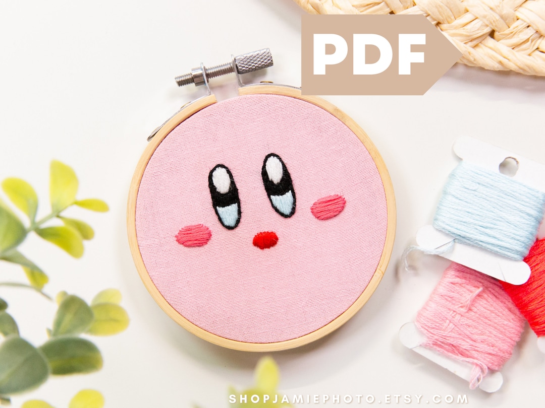 Kawaii Embroidery Design | Video Game Gifts | Hand Embroidery Pattern ...