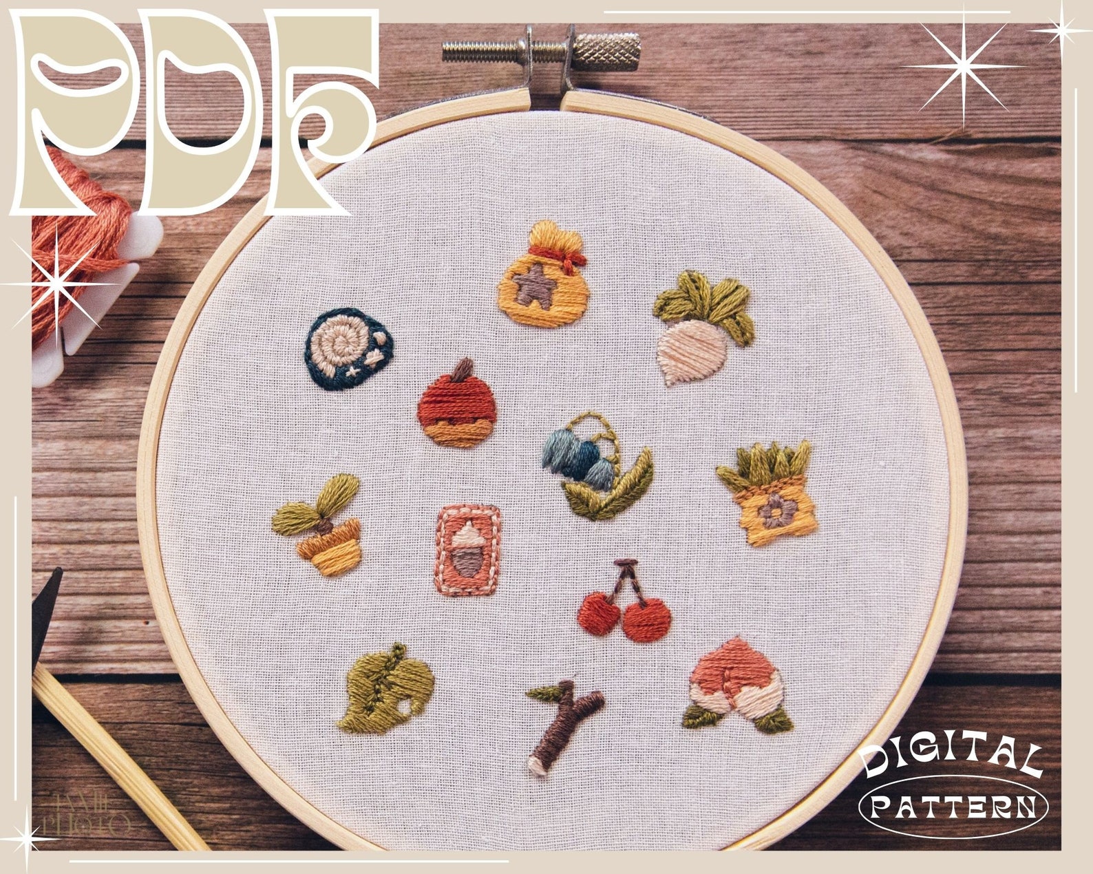Animal Crossing Embroidery Pattern ACNH Hand Embroidery - Etsy