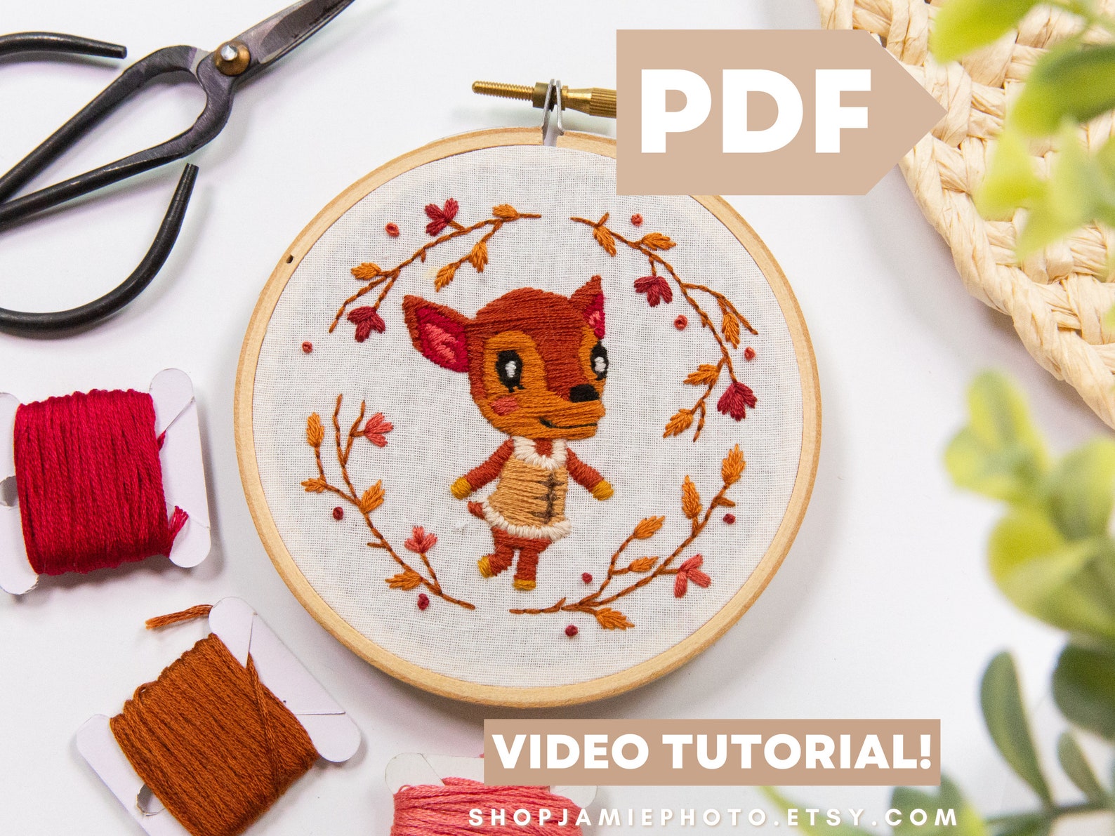 Fauna Embroidery Animal Crossing Embroidery Pattern Hand - Etsy
