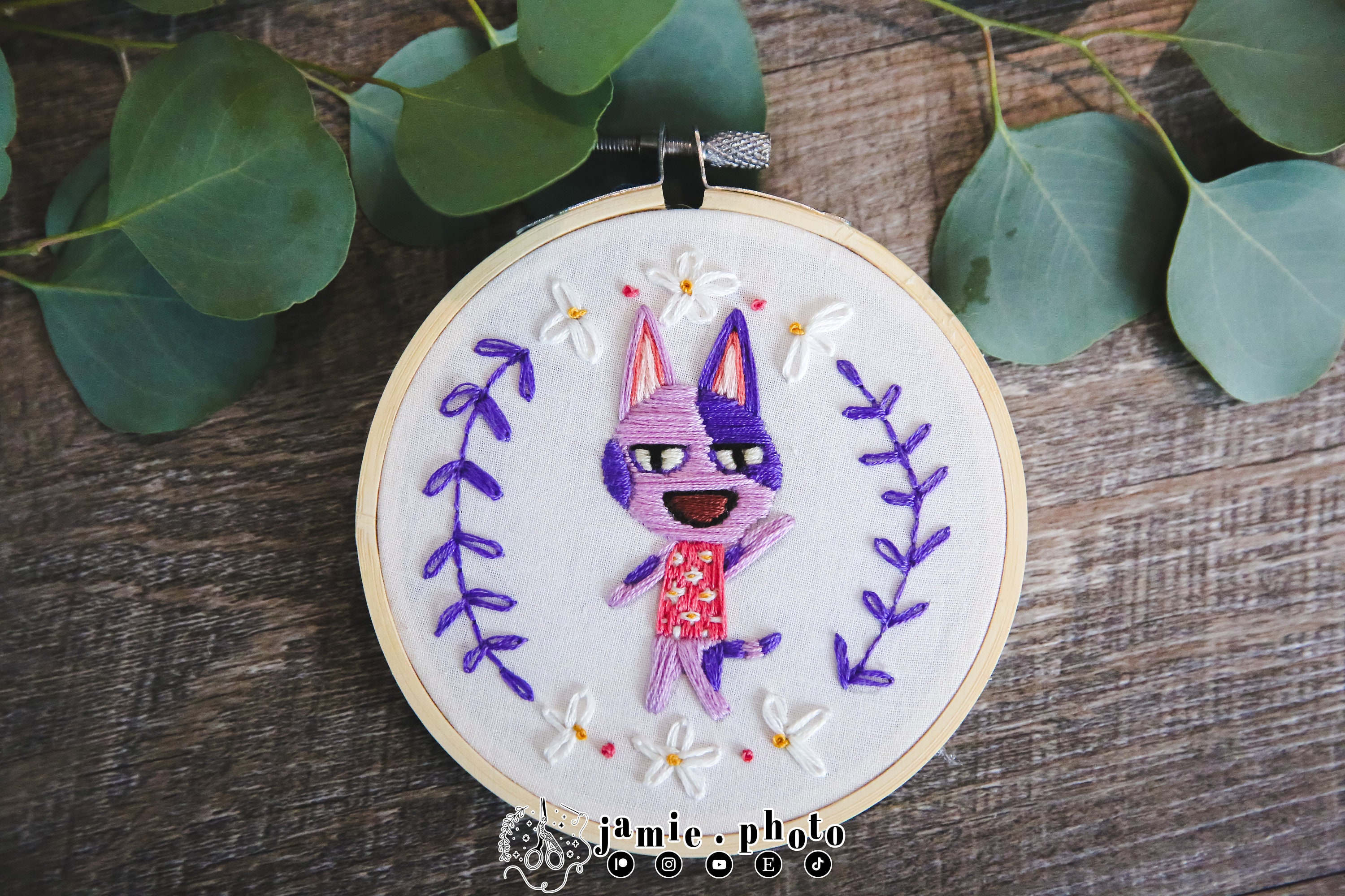 Animal Crossing Villager Custom Embroidery Design Hand - Etsy