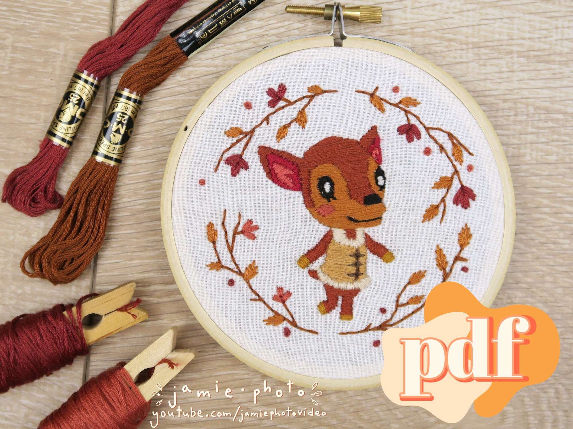 Fauna Embroidery Animal Crossing Embroidery Pattern Hand - Etsy