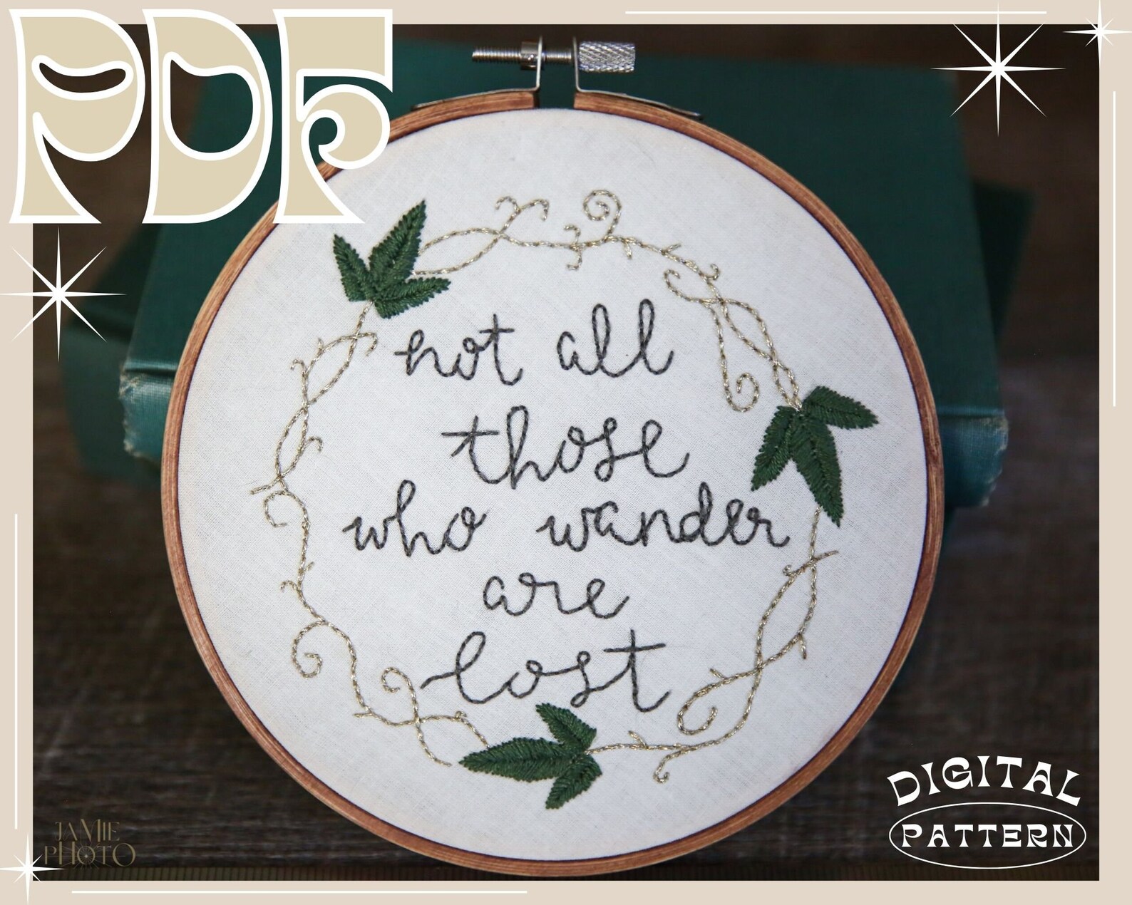 Lord of the Rings Embroidery Not All Those Who Wander Are - Etsy