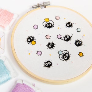 Anime Embroidery Pattern KIT | Beginner Embroidery Kit | Hand ...